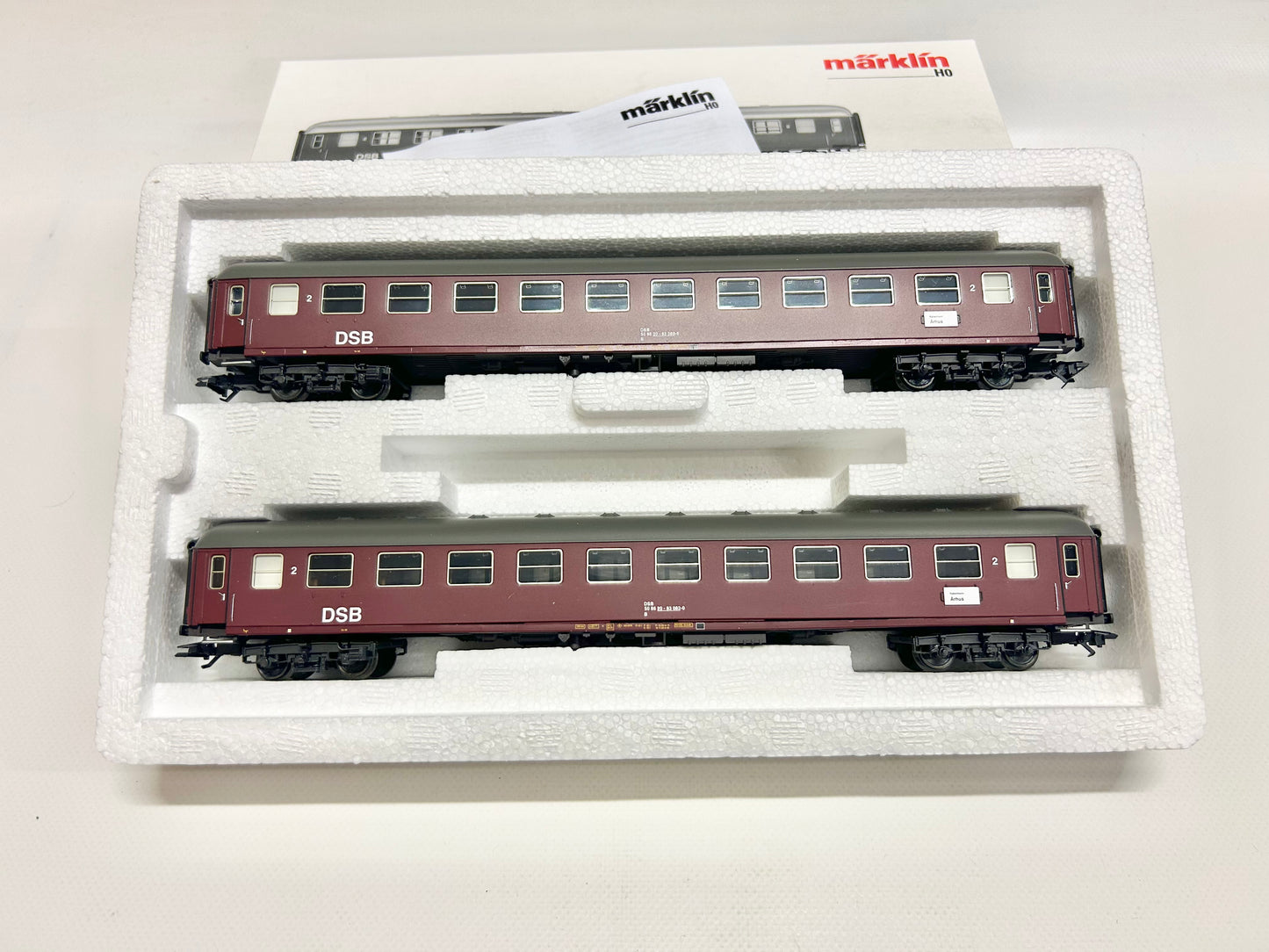 Märklin 42816 Wagen-Set Personenwagen Schnellzugwagen DSB AC H0 ...