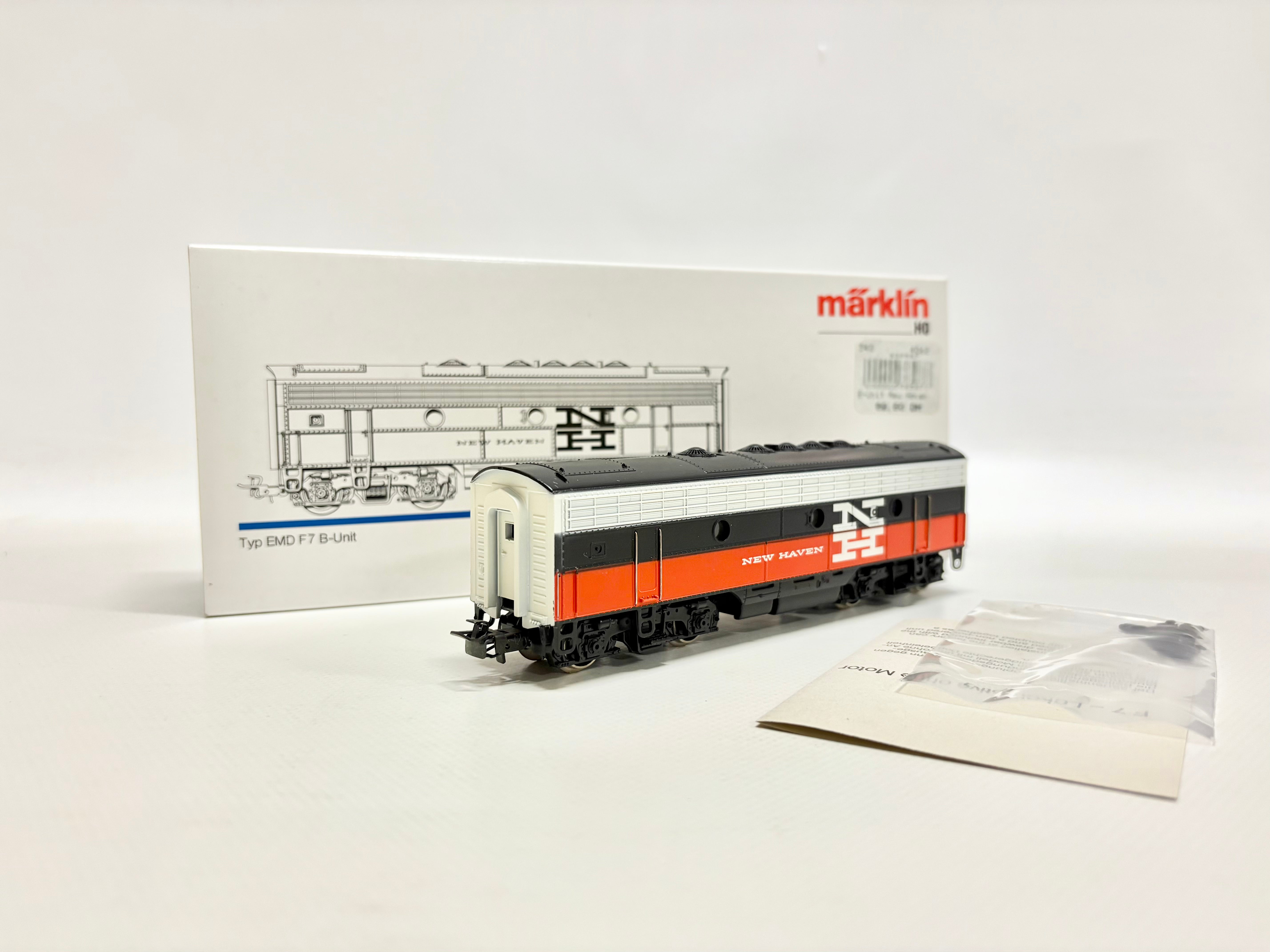 Märklin 4062 Typ EMD F7 B-Unit New Heaven USA AC H0 – secondplay